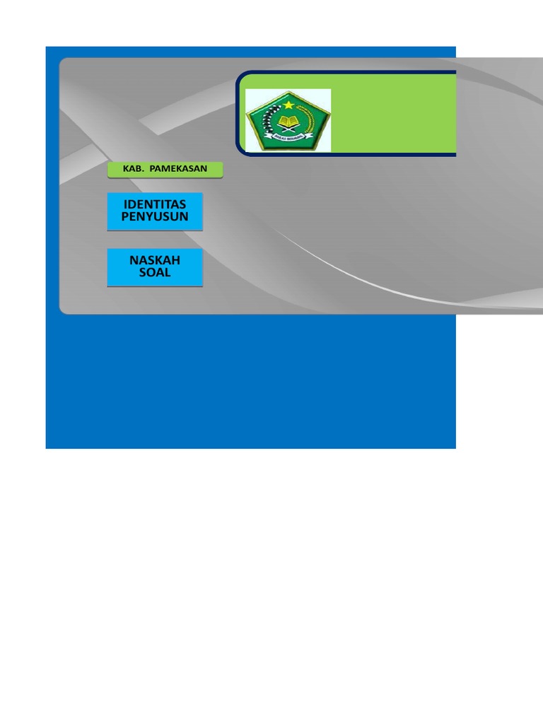 Aplikasi Kisi Kartu Soal Skor Master LENGKAP | PDF