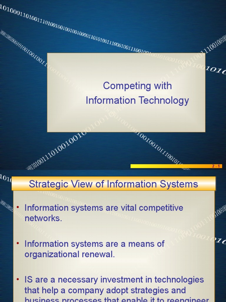 Competing With Information Technology | PDF | Strategic Management ...