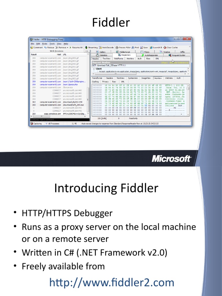 Fiddler Intro | PDF | Hypertext Transfer Protocol | Proxy Server
