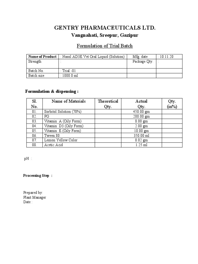 Nasol AD3E Vet Oral Liquid (Solution) | PDF | Cooking, Food & Wine ...