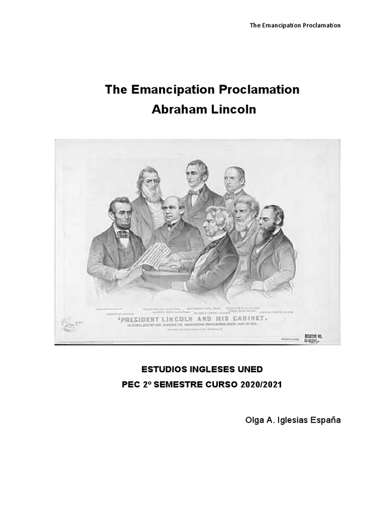 Emancipation Proclamation Overview | PDF | Emancipation Proclamation ...