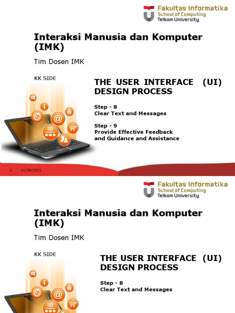 Slide Bab 7 Proses Desain UI Step 8 9-VRE | PDF | Window (Computing) | Typefaces