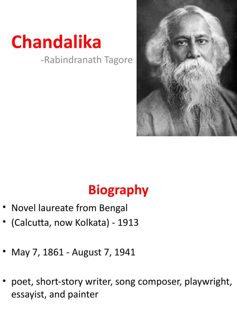 Chandalika: - Rabindranath Tagore | PDF | Rabindranath Tagore