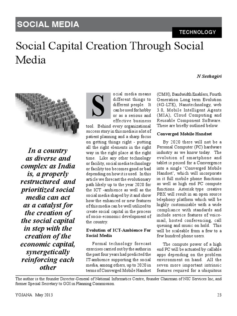 Social Capital Creation Through Social | PDF | Semantic Web | World ...
