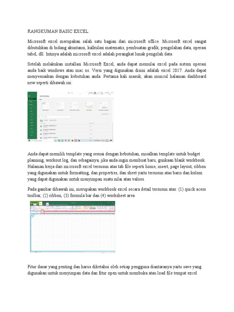 Rangkuman Basic Excel | PDF