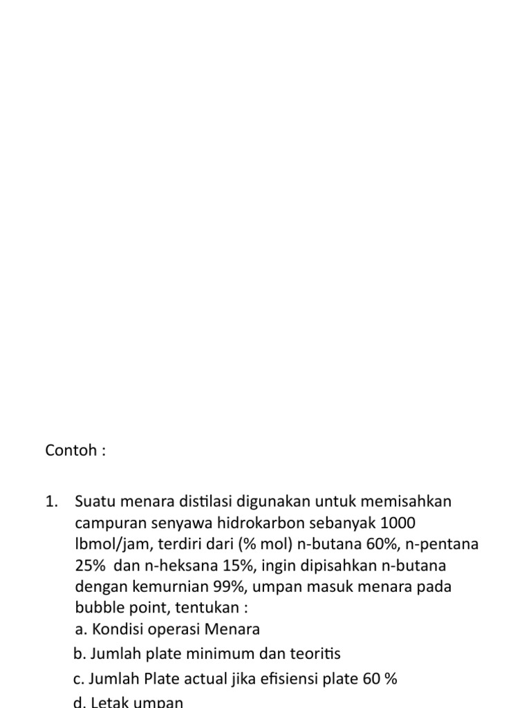 Menara Distilasi | PDF