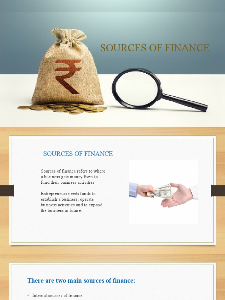 Sources of Finance | PDF | Financial Capital | Capital Structure