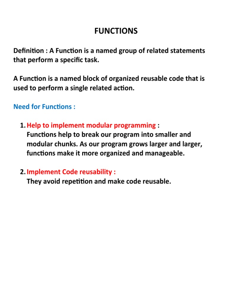 Python Functions 1 Pdf Parameter Computer Programming Scope
