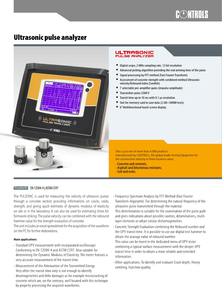 Ultrasonic Pulse Analyzer Overview | PDF | Sampling (Signal Processing ...