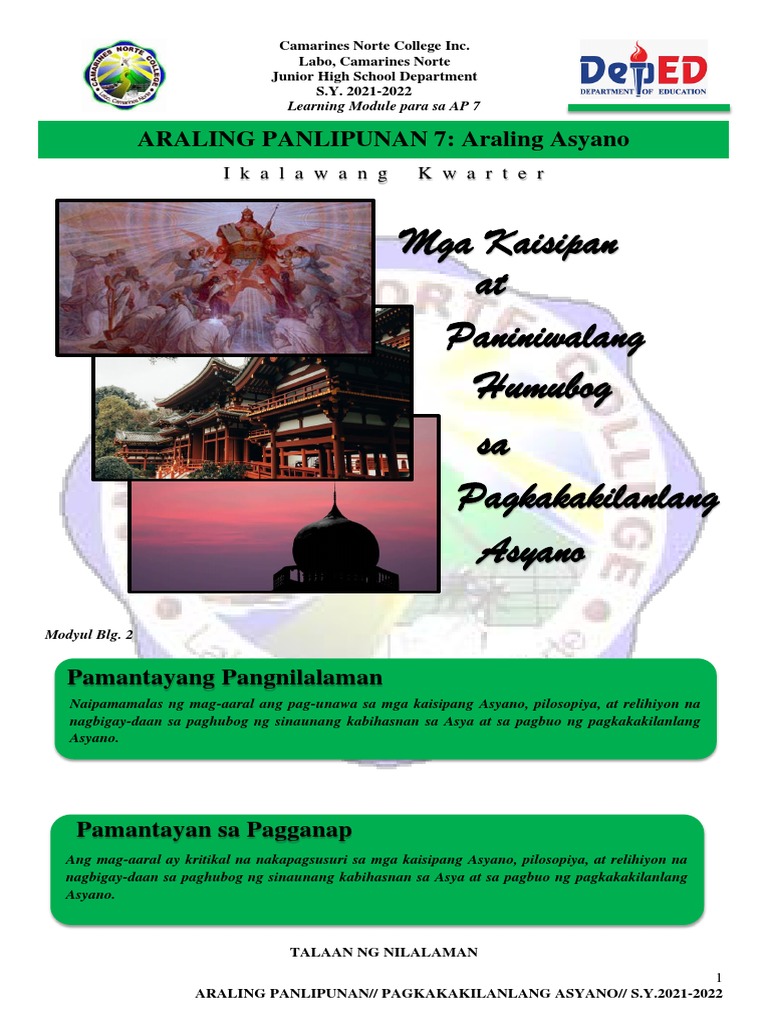 Ap 7 Module Q2 Sy 2021-22 | PDF