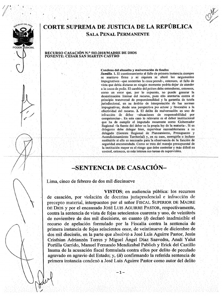 SPP RC 503 2018 Madre de Dios | PDF