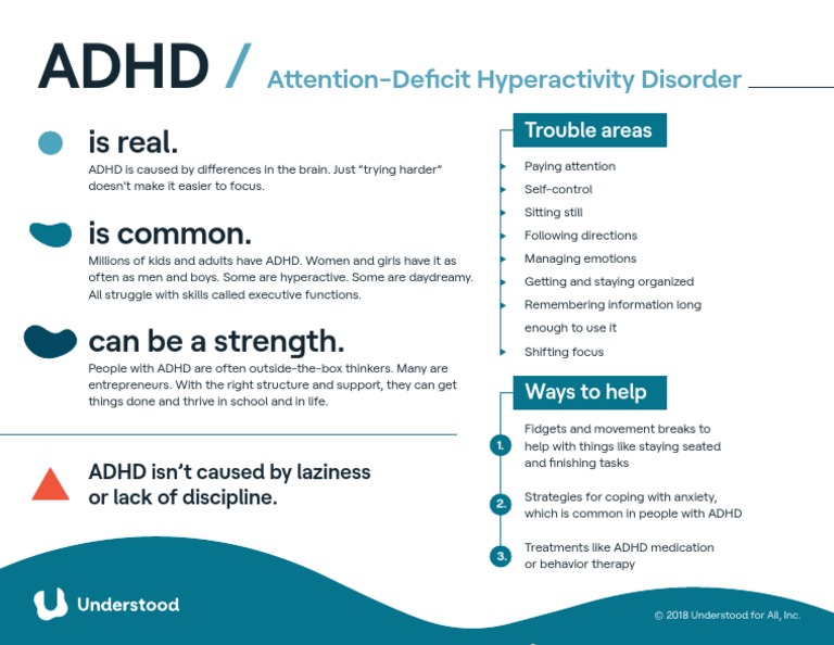 ADHD Fact Sheet Understood | PDF