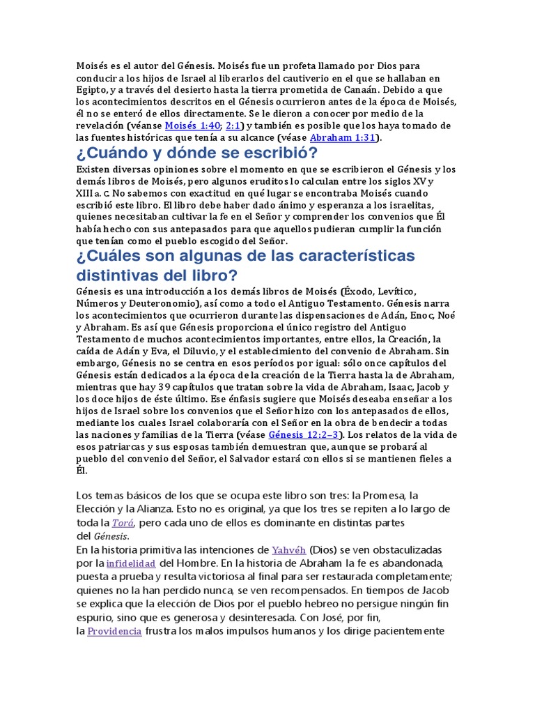 ¿Cuándo y Dónde Se Escribió?: Moisés 1:40 2:1 Abraham 1:31 | PDF ...