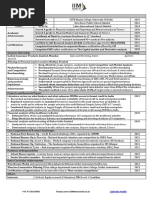 IIM CV Template | PDF