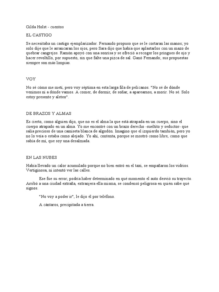 Gilda Holst - Cuentos | PDF