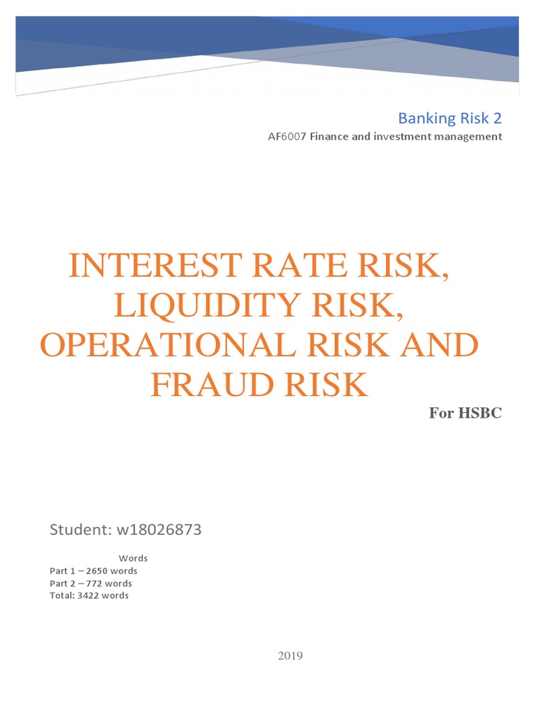 HSBC Banking Risk Analysis Report | PDF | Bond Duration | Market Liquidity