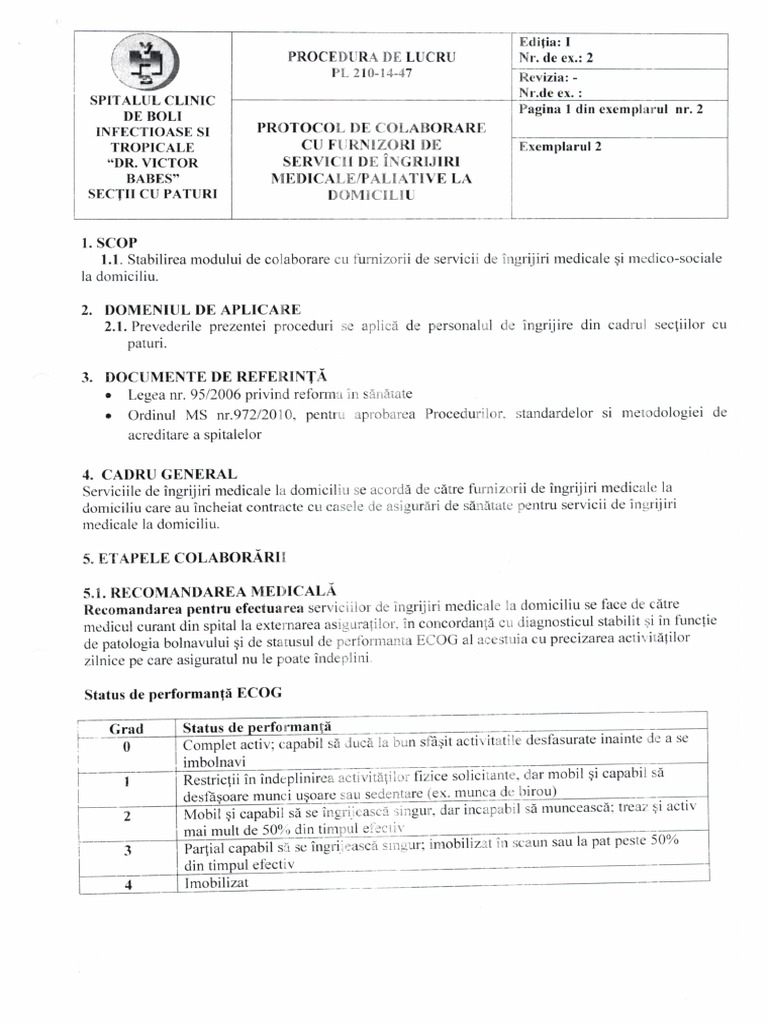 PL 210-14-47 Protocol de Colaborare Cu Furnizori de Servicii de ...