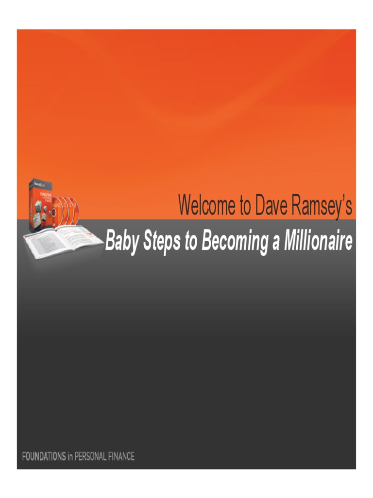 Dave Ramsey's Millionaire Baby Steps Guide | PDF | Bankruptcy ...