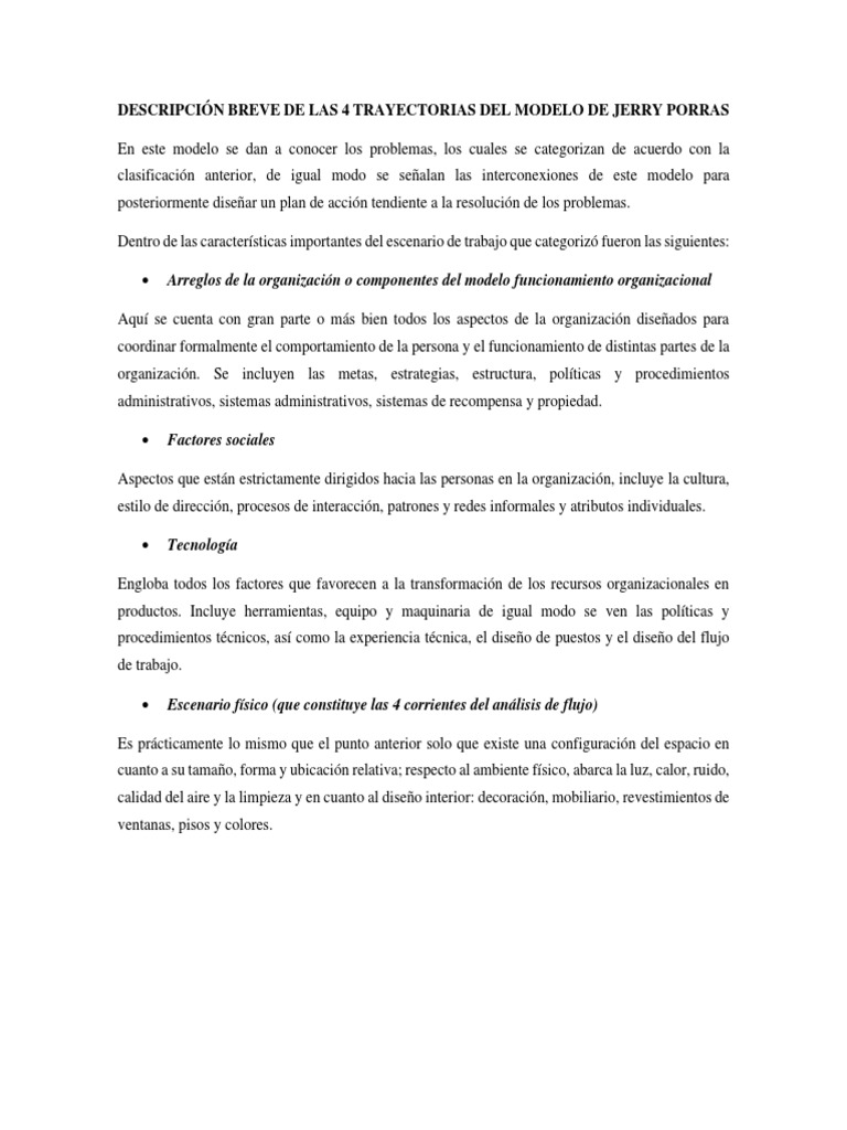 Modelo Jerry Porras | PDF