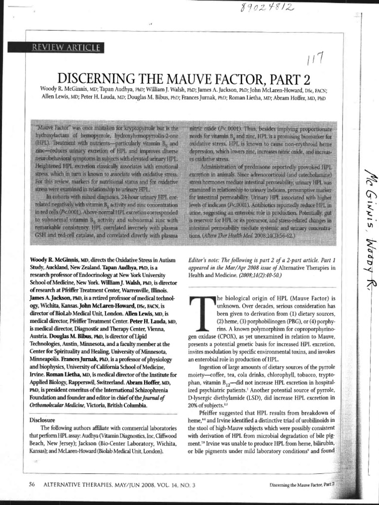 Discerning The Mauve Factor Part 2 | PDF | Gastrointestinal Tract ...
