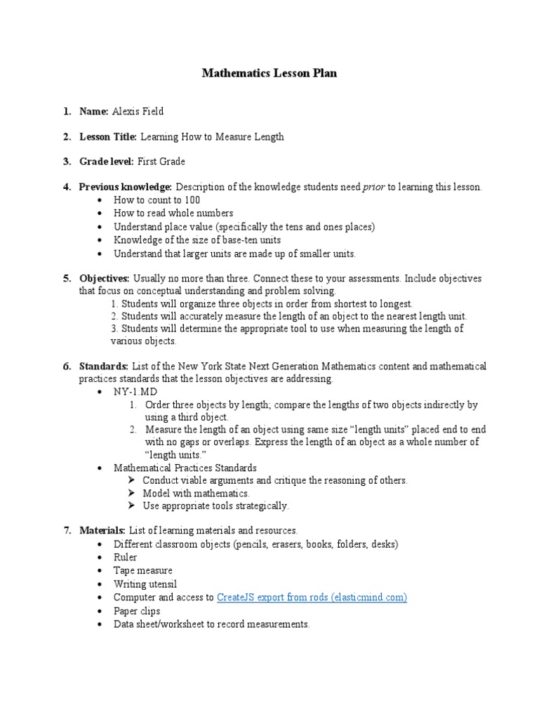 Lesson Plan Final | PDF | Communication | Learning