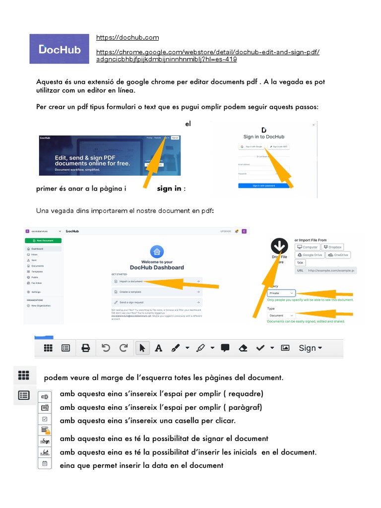 Tutorial Dochub | PDF