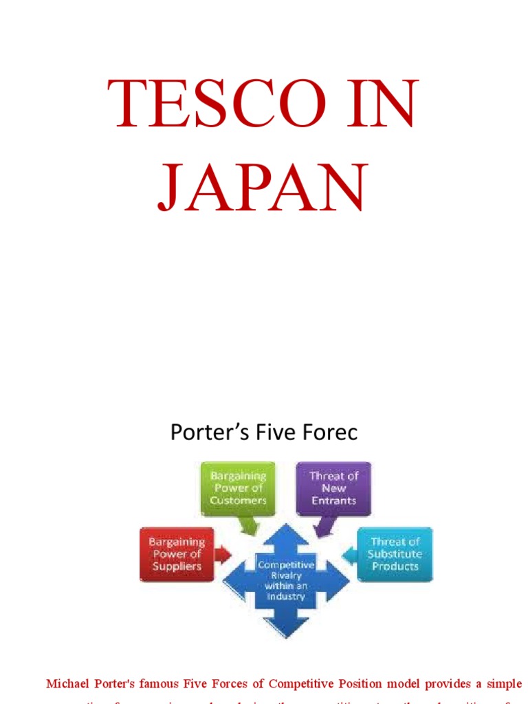 Tesco in Japan | PDF | Competitive Advantage | Market (Economics)