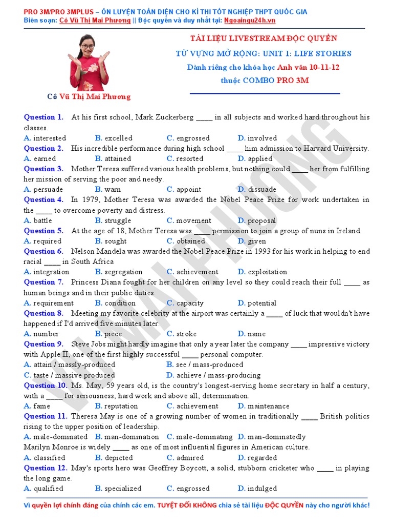 Exam Prep for National High School Test | PDF | Elvis Presley