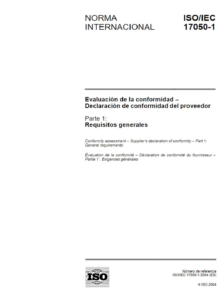 Iso 17050-1 y 2 | PDF