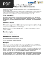 Oztag Rules | PDF | Games Of Physical Skill | Leisure