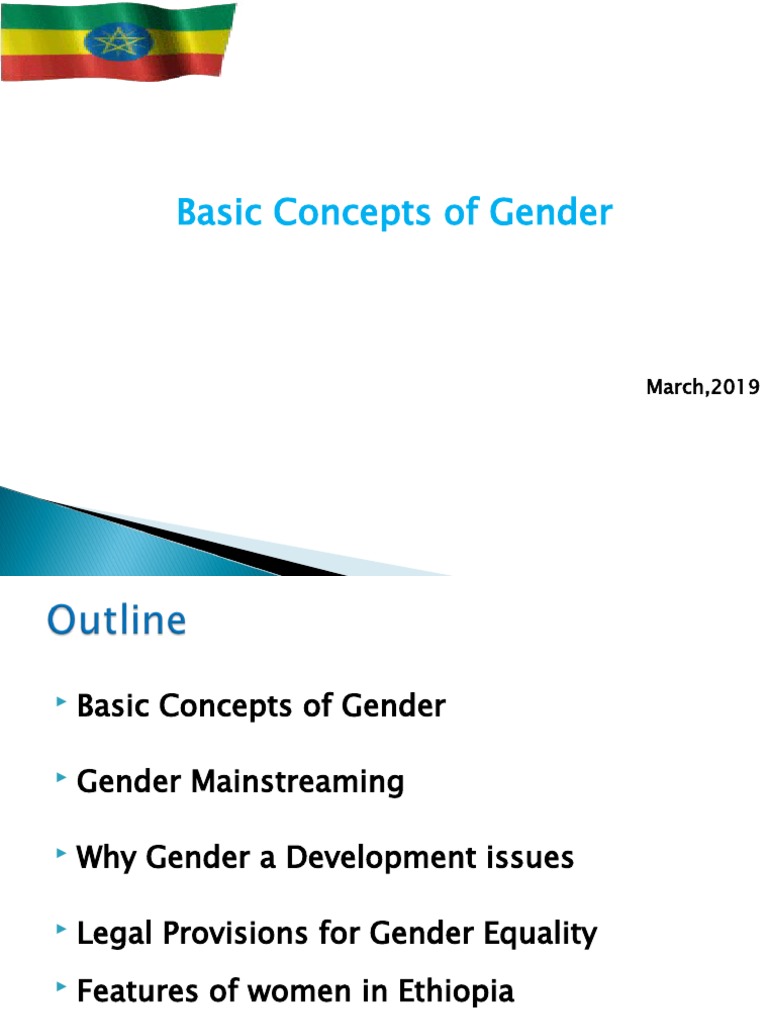 Basic Concepts of Gender: March, 2019 | PDF | Gender | Gender Studies