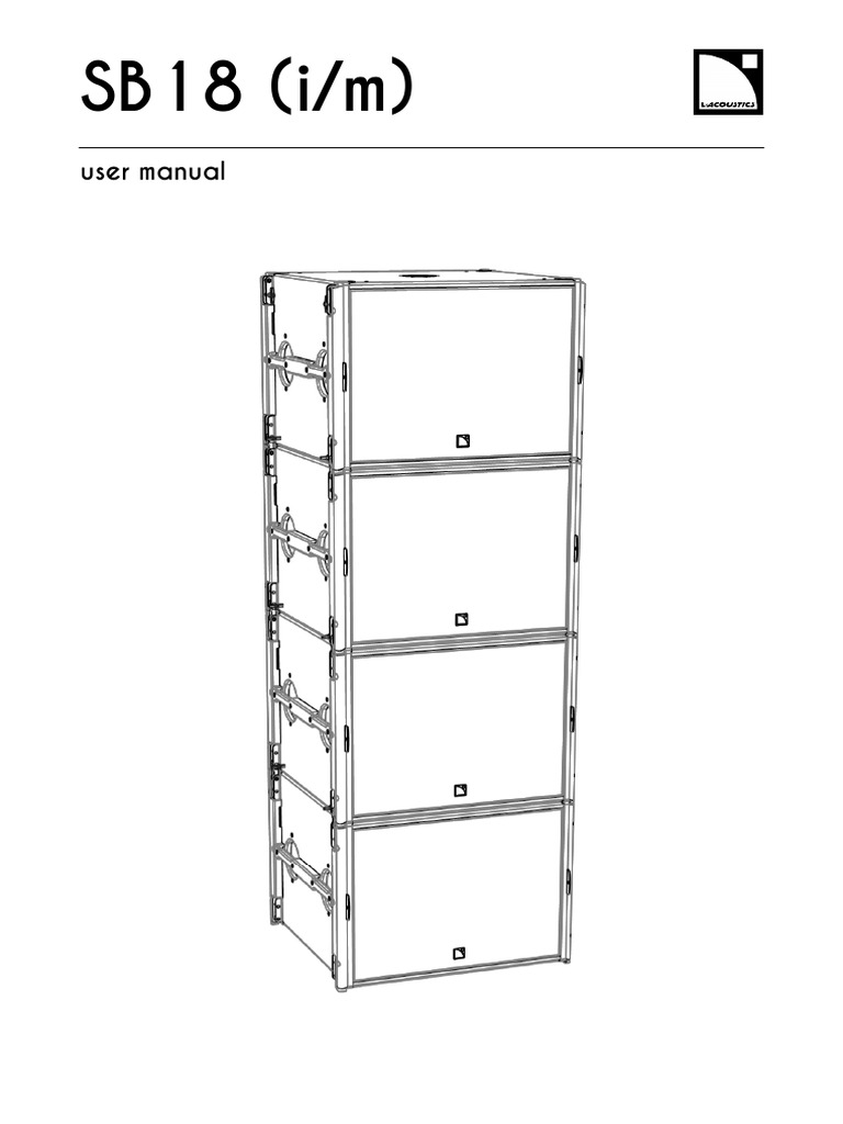 SB18 (I/m) : User Manual | PDF | Loudspeaker | Microphone