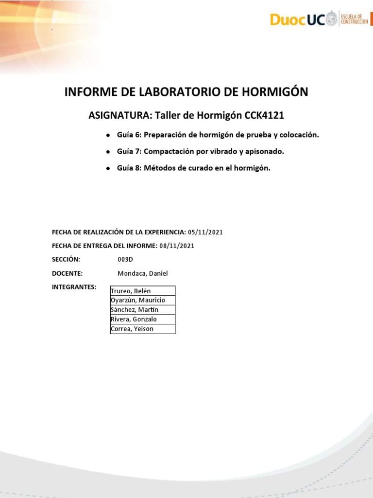 Compactacion Por Vibrado y Apisonado | PDF | Hormigón | Densidad