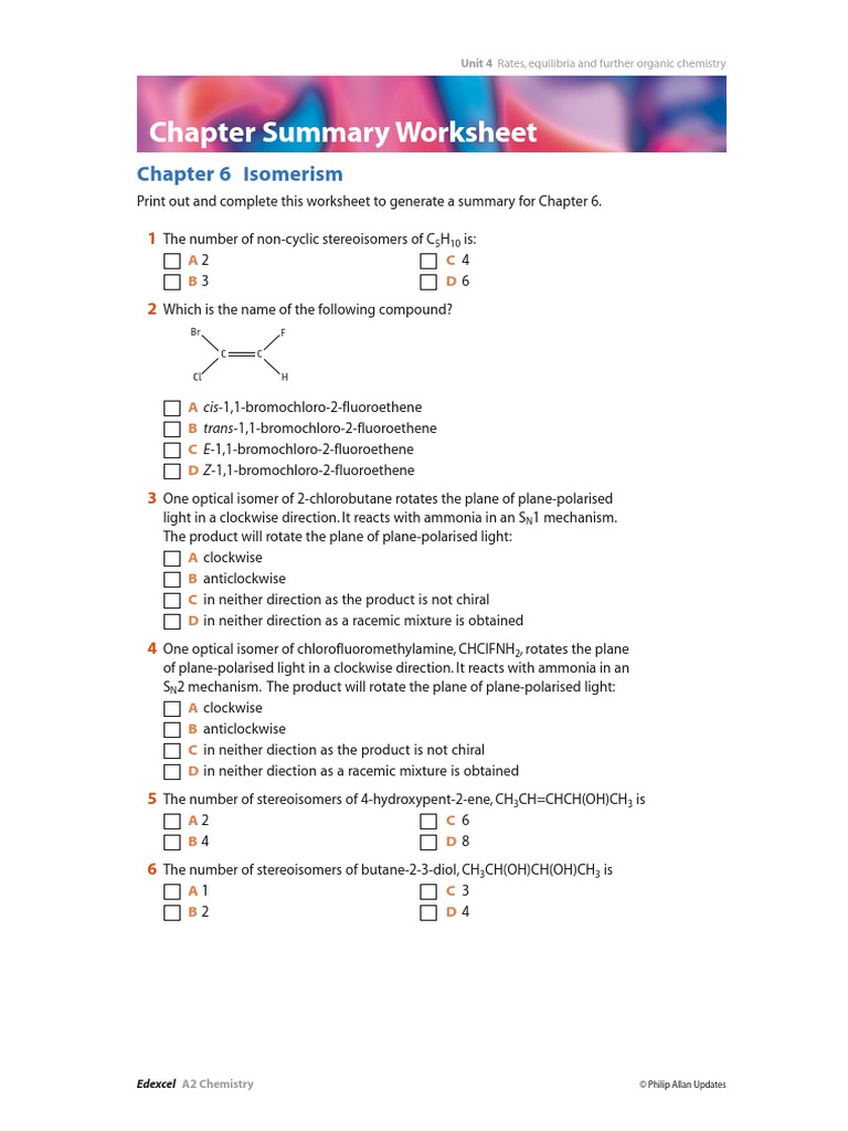Chapter Summary Worksheet Pdf Free