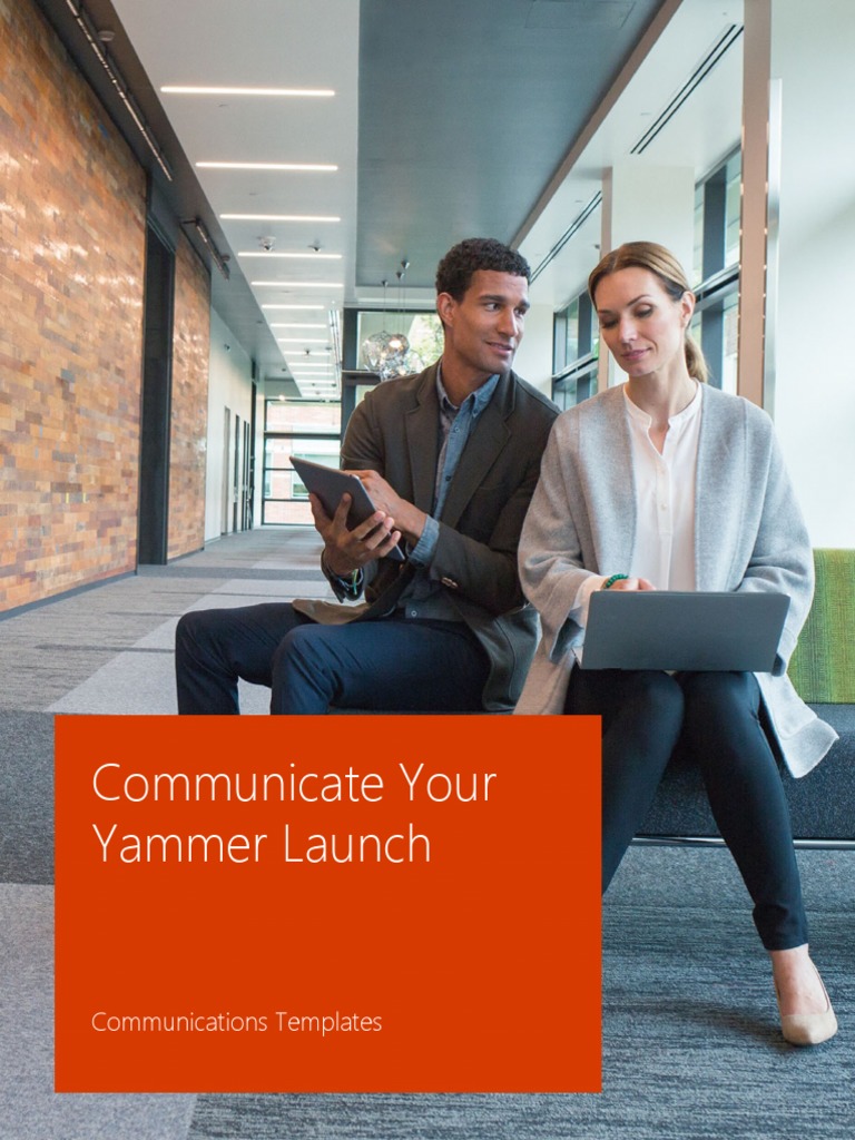 Yammer Communication Plan and Templates | PDF | Computer Network ...