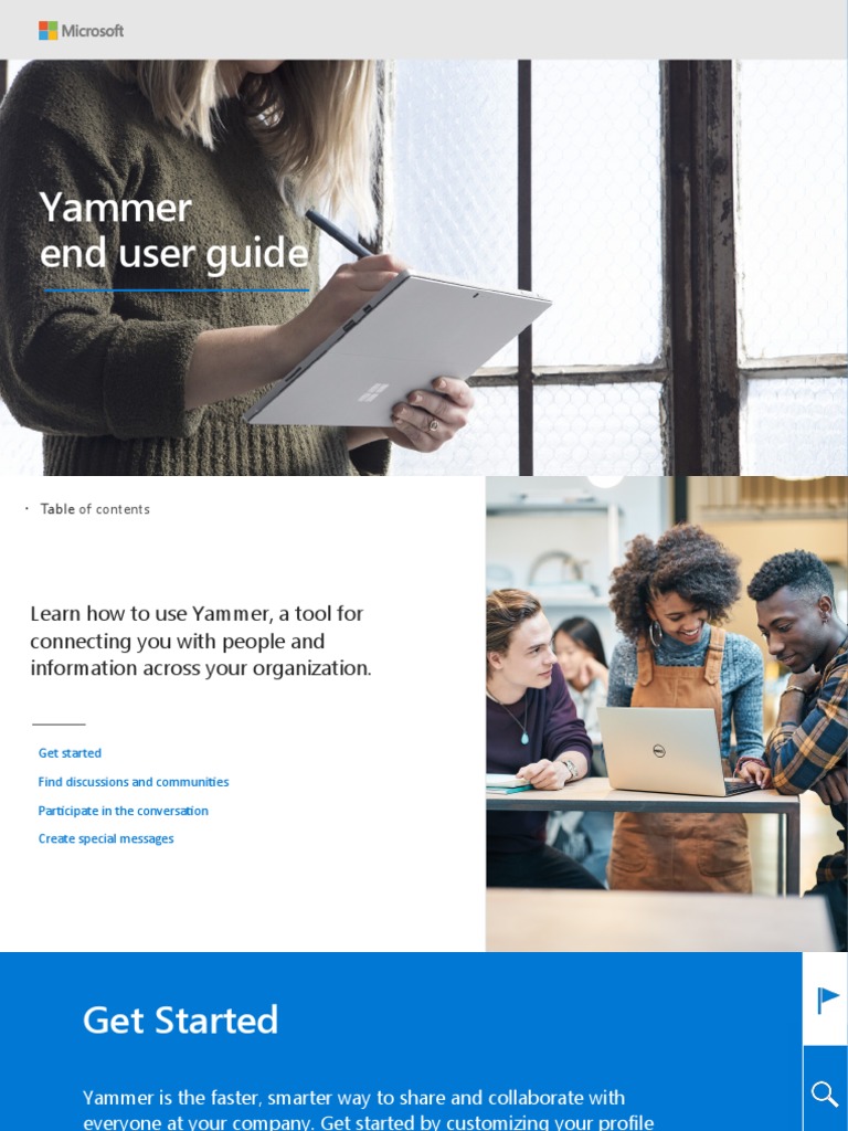 New Yammer End User Guide | PDF | Office 365 | Information Age