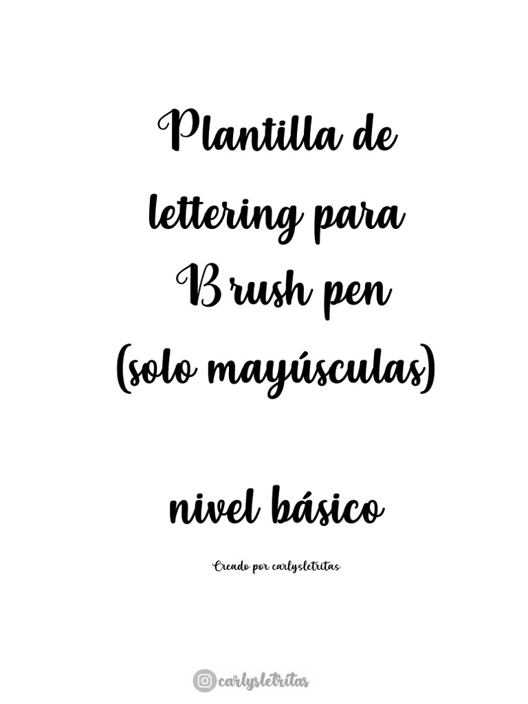 Lettering Mayúsculas | PDF