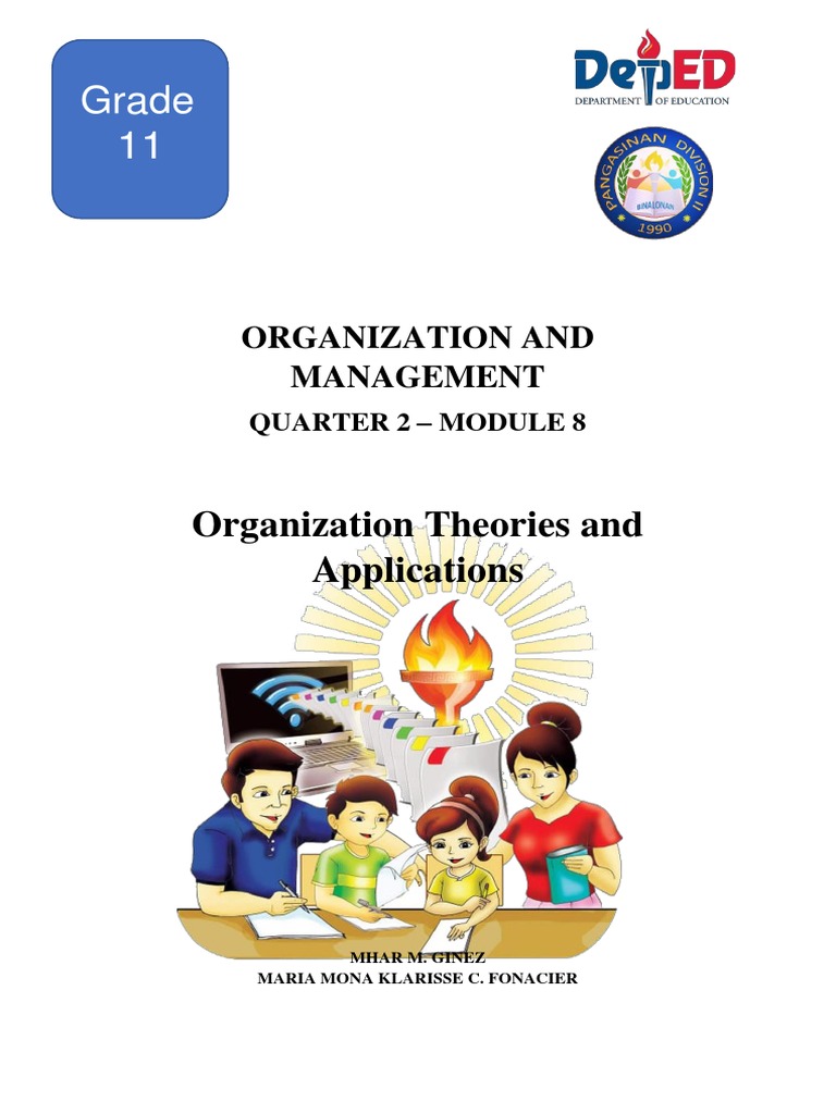 Grade 11: Organization Theories and Applications | PDF | Organizational ...