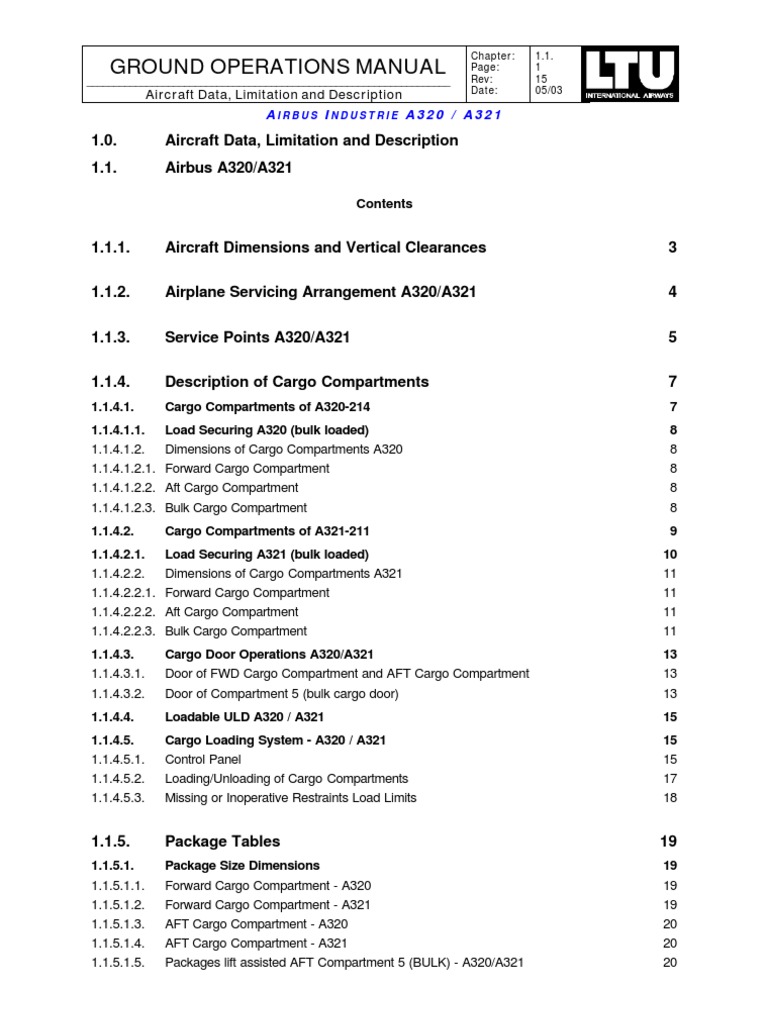 Airbus A320/A321 Ground Operations Manual | PDF | Aviation | Aircraft
