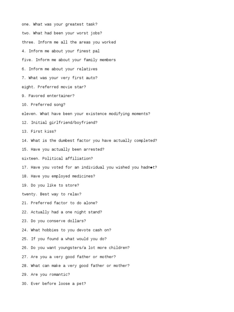 99 Questions-1 | PDF