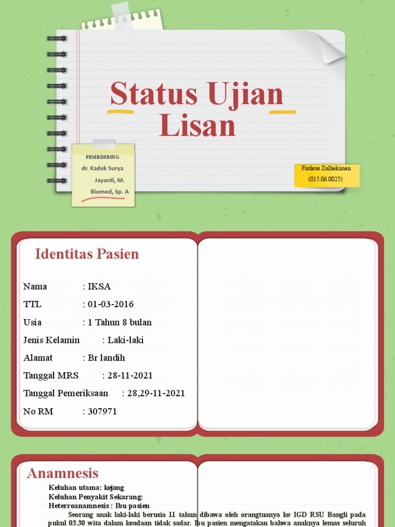 Status Ujian Lisan | PDF