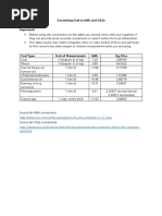 LPG Gas Unit Conversion Values - KG, Litres, MJ, KWH & M | PDF ...