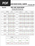 TIME TABLE Format | PDF