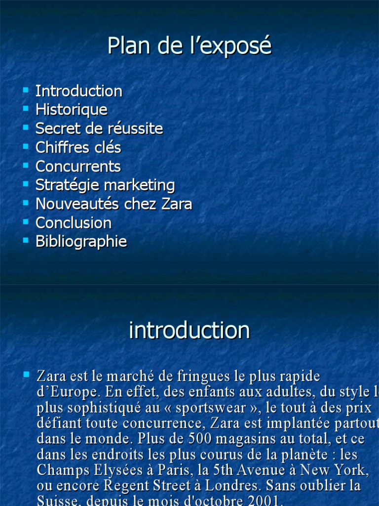 Plan de L'exposé | PDF | Sociétés | Marque