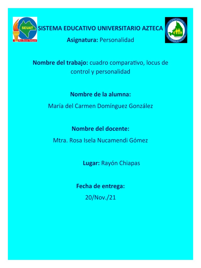 Locus de Control | PDF | Ansiedad | Conceptos psicologicos