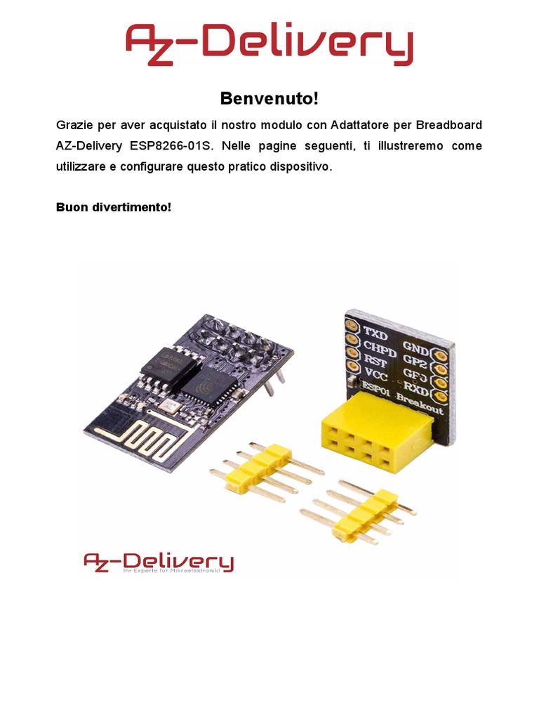ESP8266-01S Mit Breadboardadapter ITA | PDF
