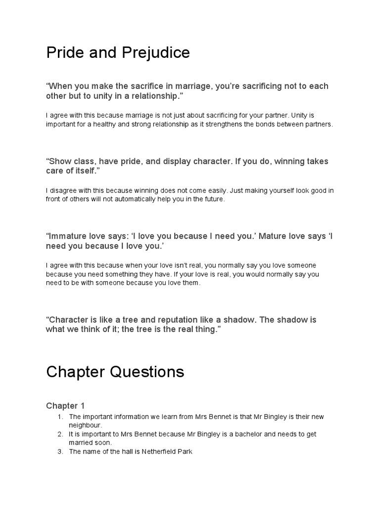 Pride and Prejudice | PDF | Mr. Darcy | Pride And Prejudice