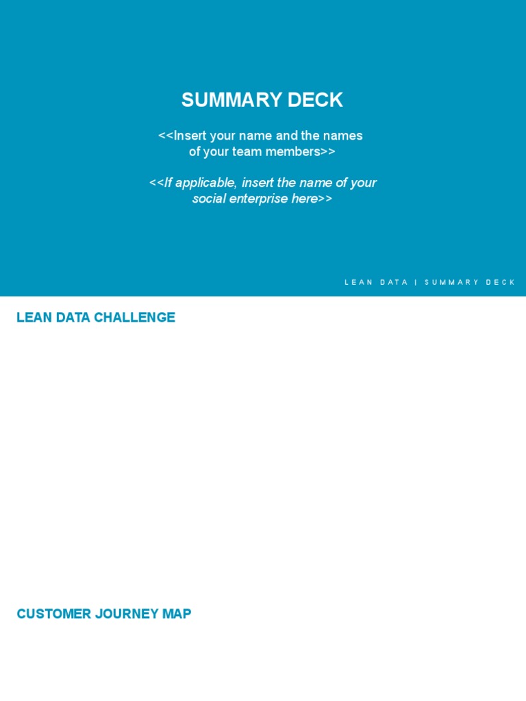 Summary Deck | PDF