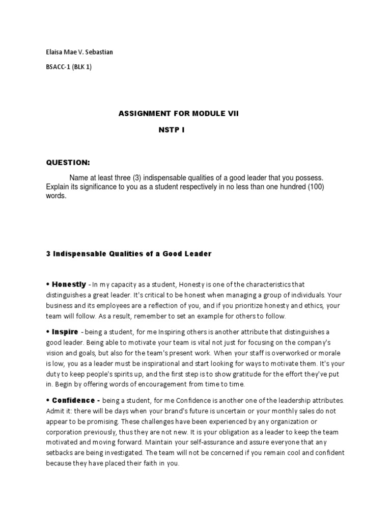 Assignment For Module Vii | PDF