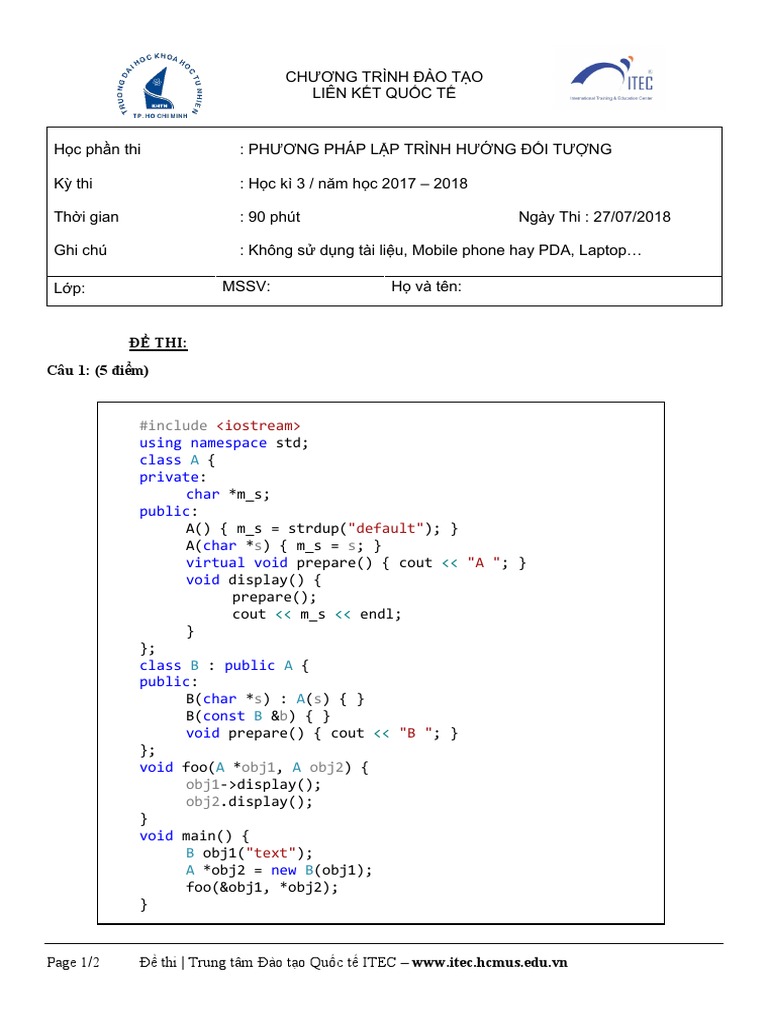ITEC-LTHDT-17BIT-Final Exam | PDF